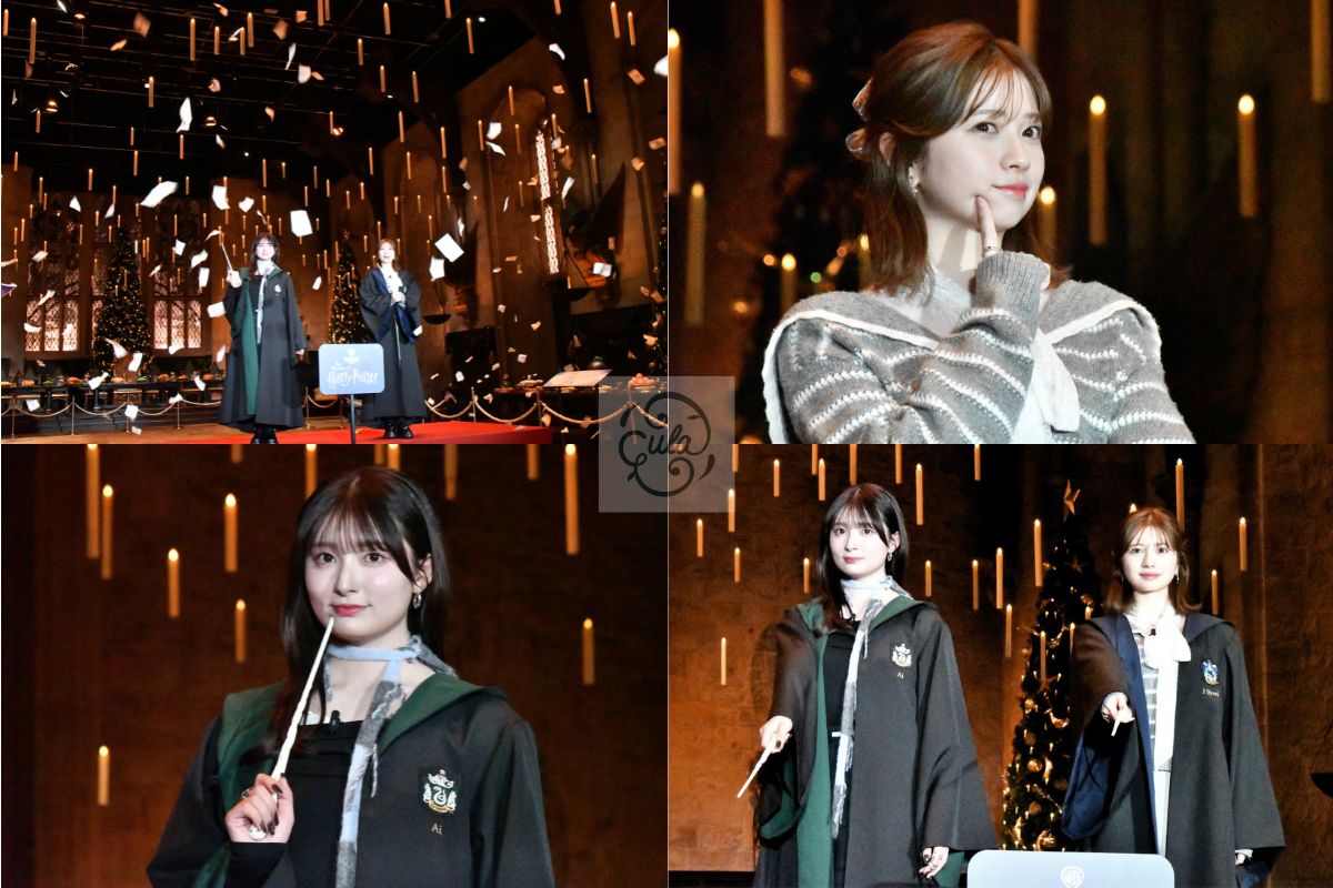 【フォトレポート】“スタジオツアー東京” 桜田ひより＆吉川愛のアンバサダーお披露目イベント－“ルーモス”でツリーを点灯！ ローブと杖を受け取り、相思相愛トークも - cula